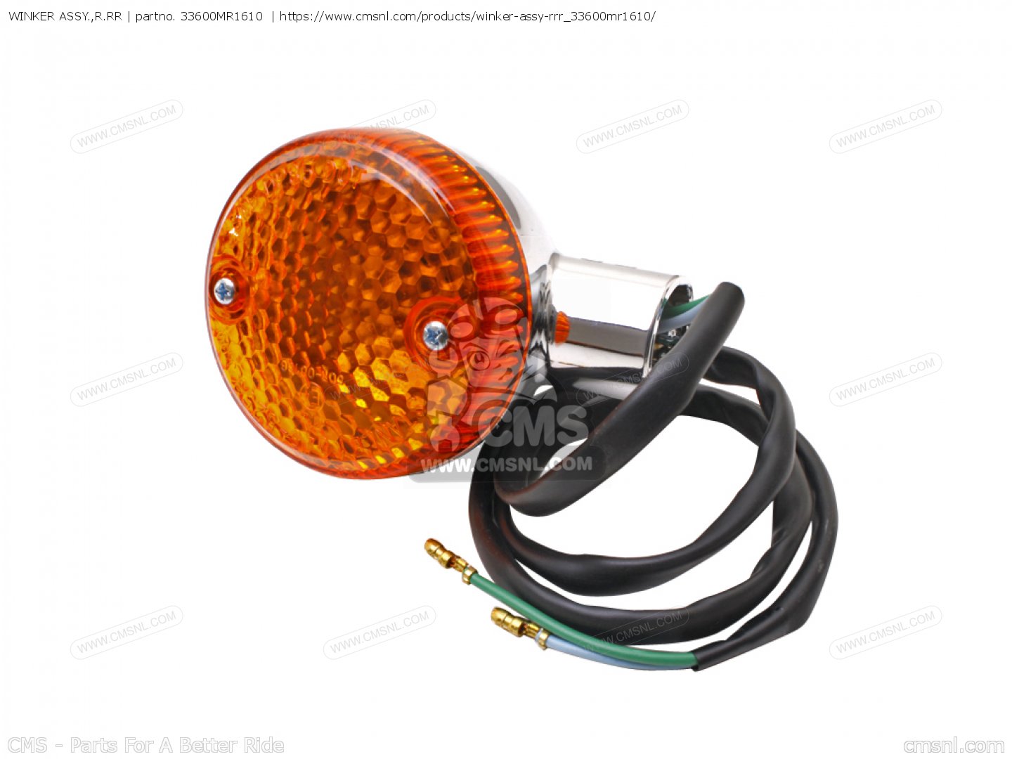 33600MR1610: Winker Assy.,r.rr Honda - buy the 33600-MR1-610 at CMSNL