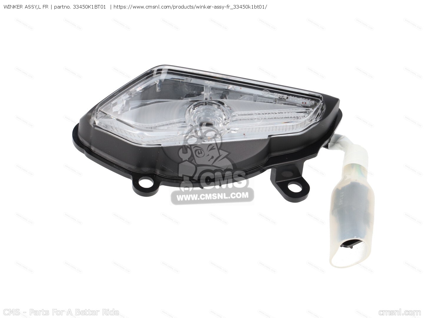 33450K1BT01: WINKER ASSY,L FR Honda - buy the 33450-K1B-T01 at CMSNL