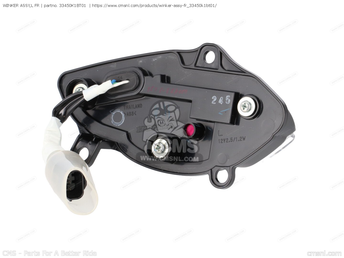 33450K1BT01: WINKER ASSY,L FR Honda - buy the 33450-K1B-T01 at CMSNL