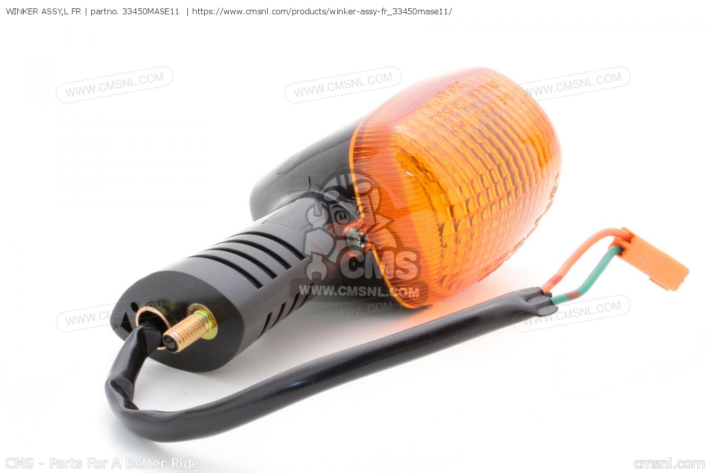 33450MASE11: WINKER ASSY,L FR Honda - buy the 33450-MAS-E11 at CMSNL