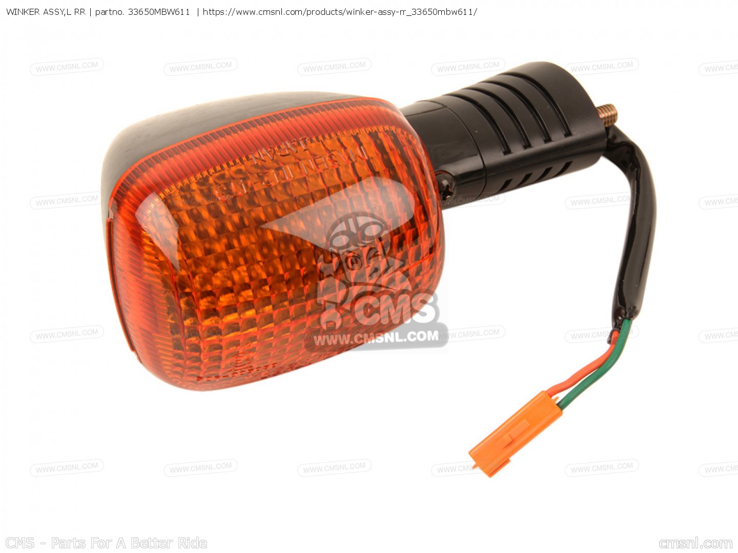 33650MBW611: Winker Assy,l Rr Honda - buy the 33650-MBW-611 at CMSNL
