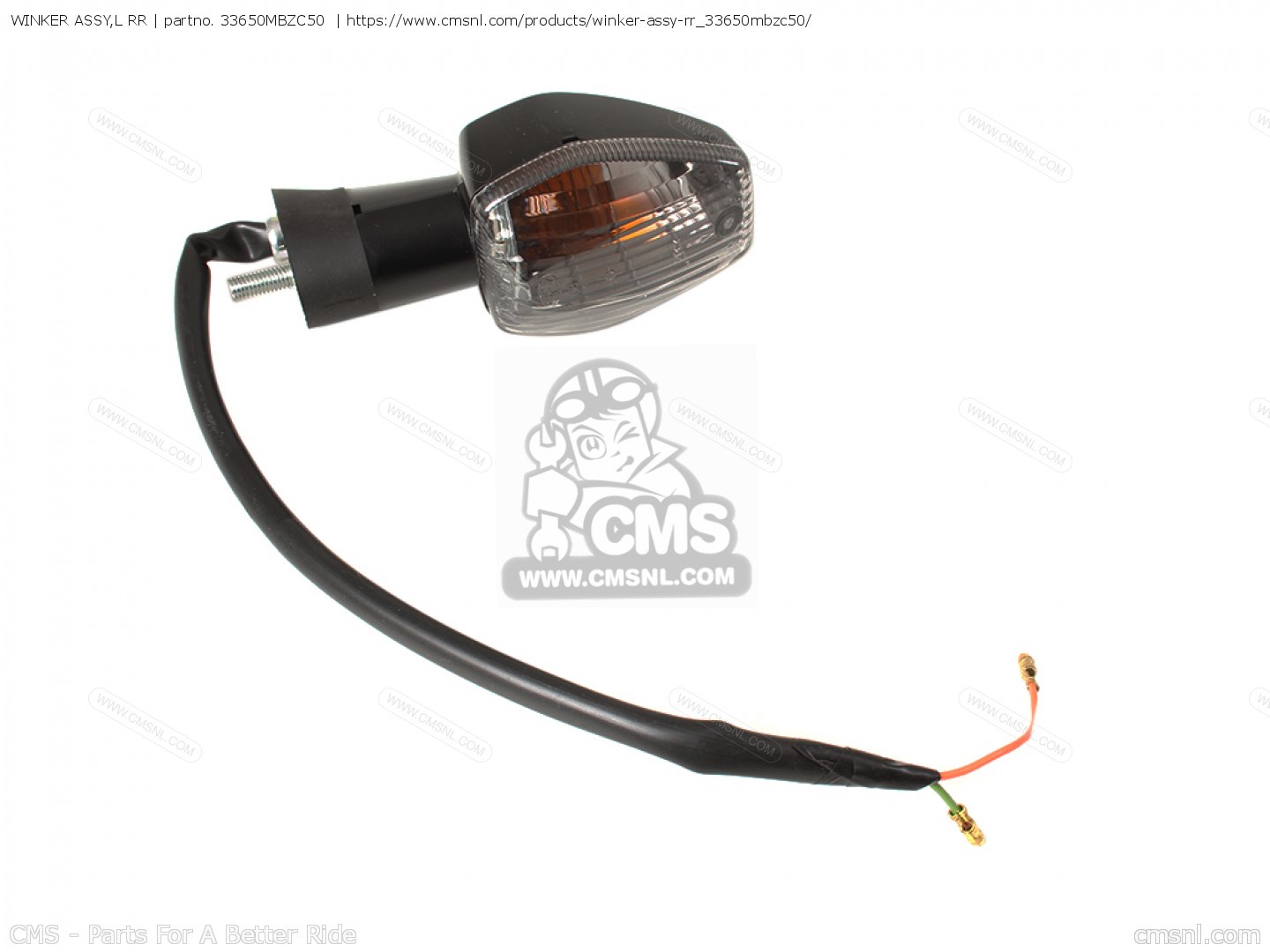 33650MBZC50: WINKER ASSY,L RR Honda - buy the 33650-MBZ-C50 at CMSNL