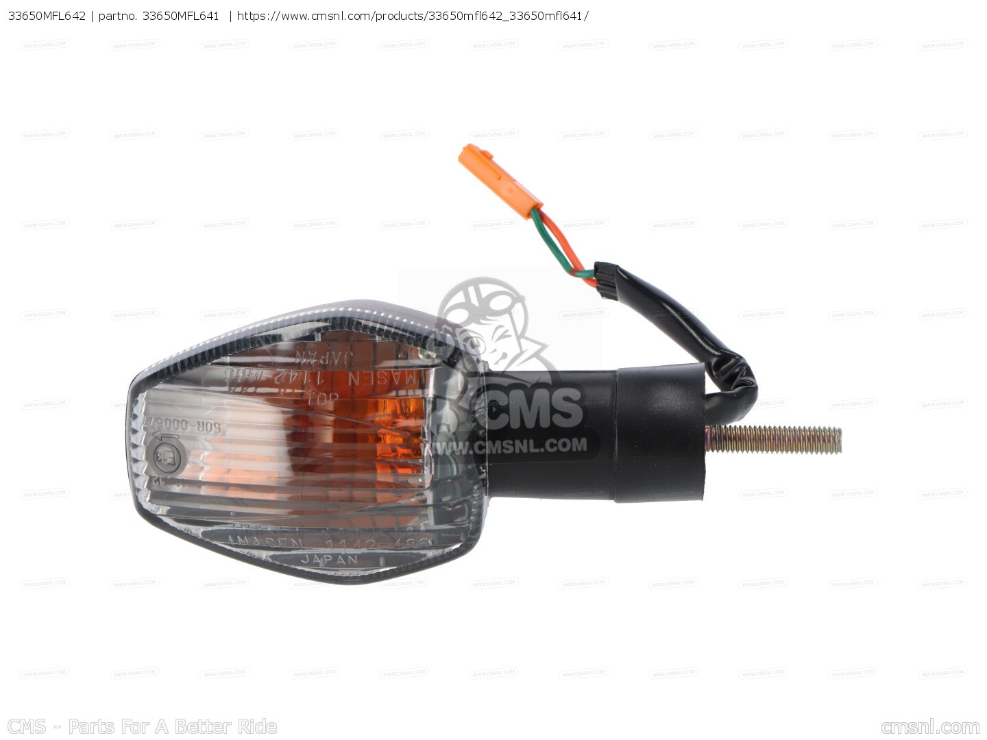 33650MFL641: WINKER ASSY,L RR Honda - buy the 33650-MFL-641 at CMSNL