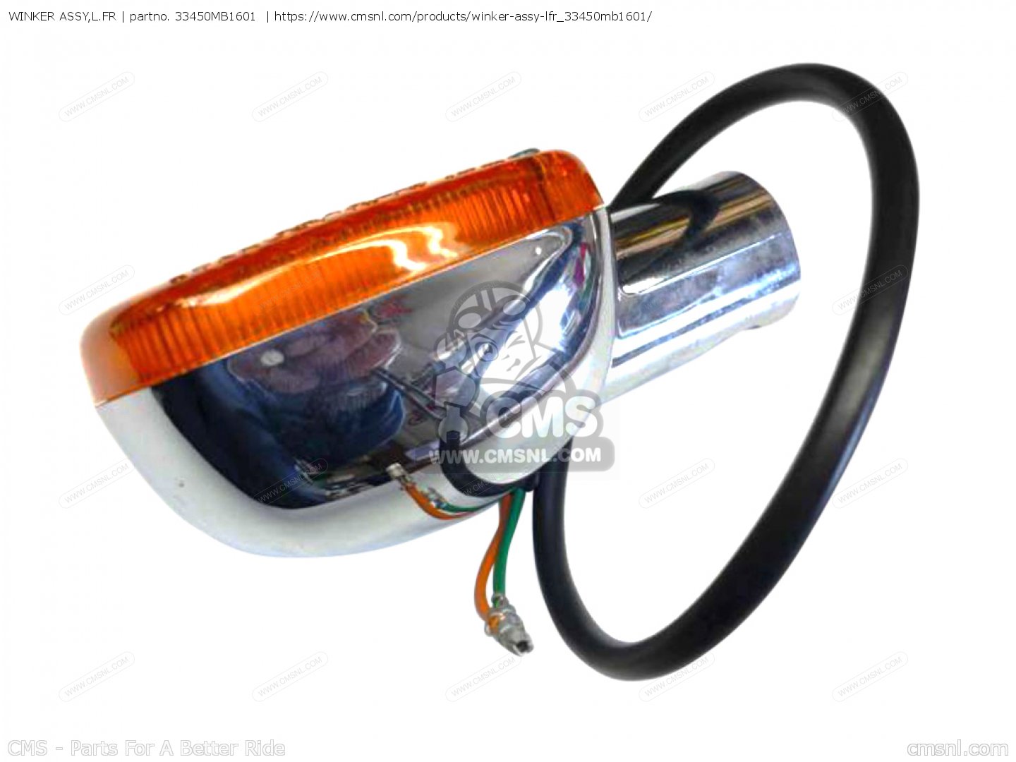 33450MB1601: WINKER ASSY,L.FR Honda - buy the 33450-MB1-601 at CMSNL