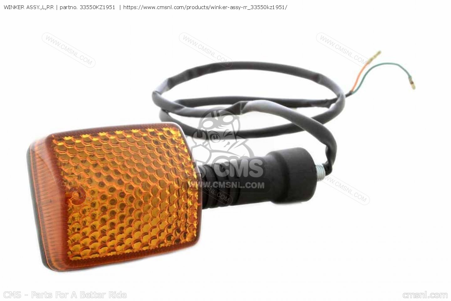 33550KZ1951: Winker Assy.,l,rr Honda - buy the 33550-KZ1-951 at CMSNL