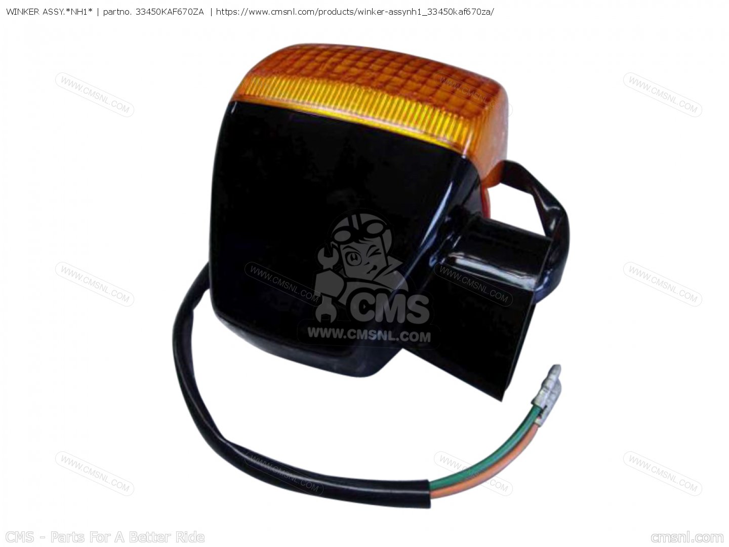 33450KAF670ZA: WINKER ASSY.*NH1* Honda - buy the 33450-KAF-670ZA at CMSNL