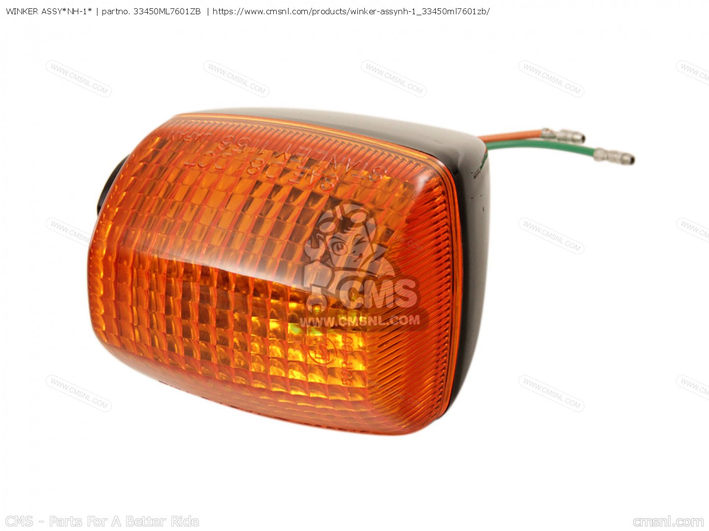 33450ML7601ZB: WINKER ASSY*NH-1* Honda - buy the 33450-ML7-601ZB at CMSNL