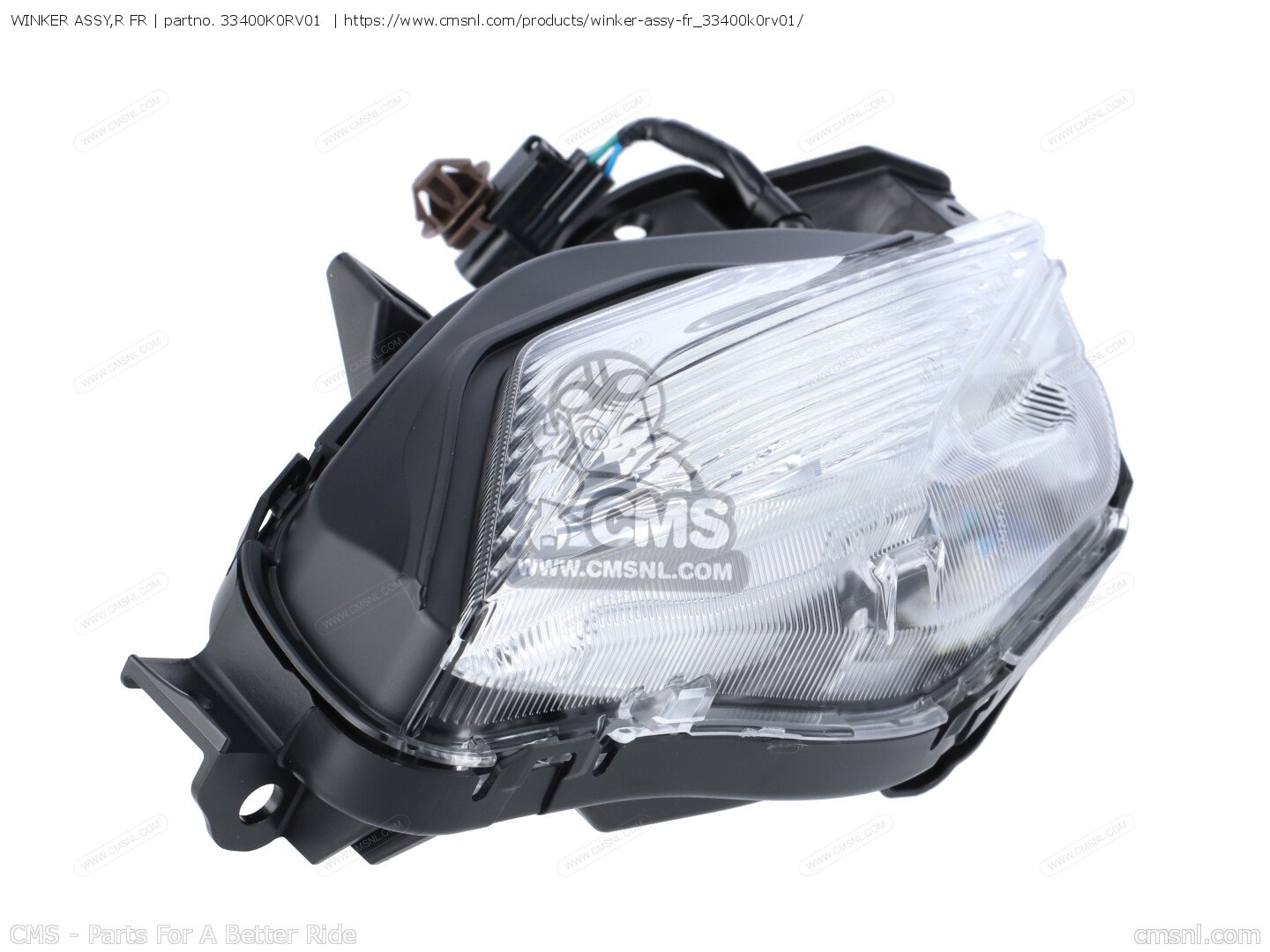 33400K0RV01: WINKER ASSY,R FR Honda - buy the 33400-K0R-V01 at CMSNL