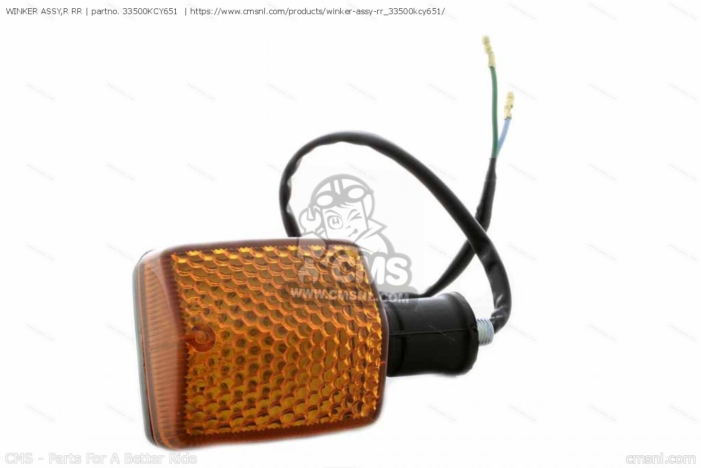 33500KCY651: WINKER ASSY,R RR Honda - buy the 33500-KCY-651 at CMSNL