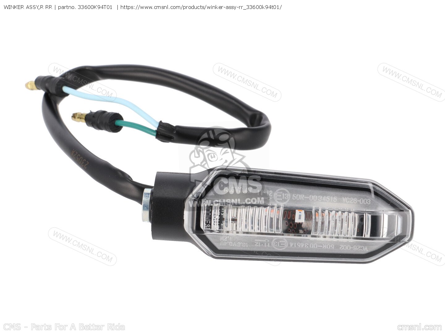 33600K94T01: Winker Assy,r Rr Honda - buy the 33600-K94-T01 at CMSNL