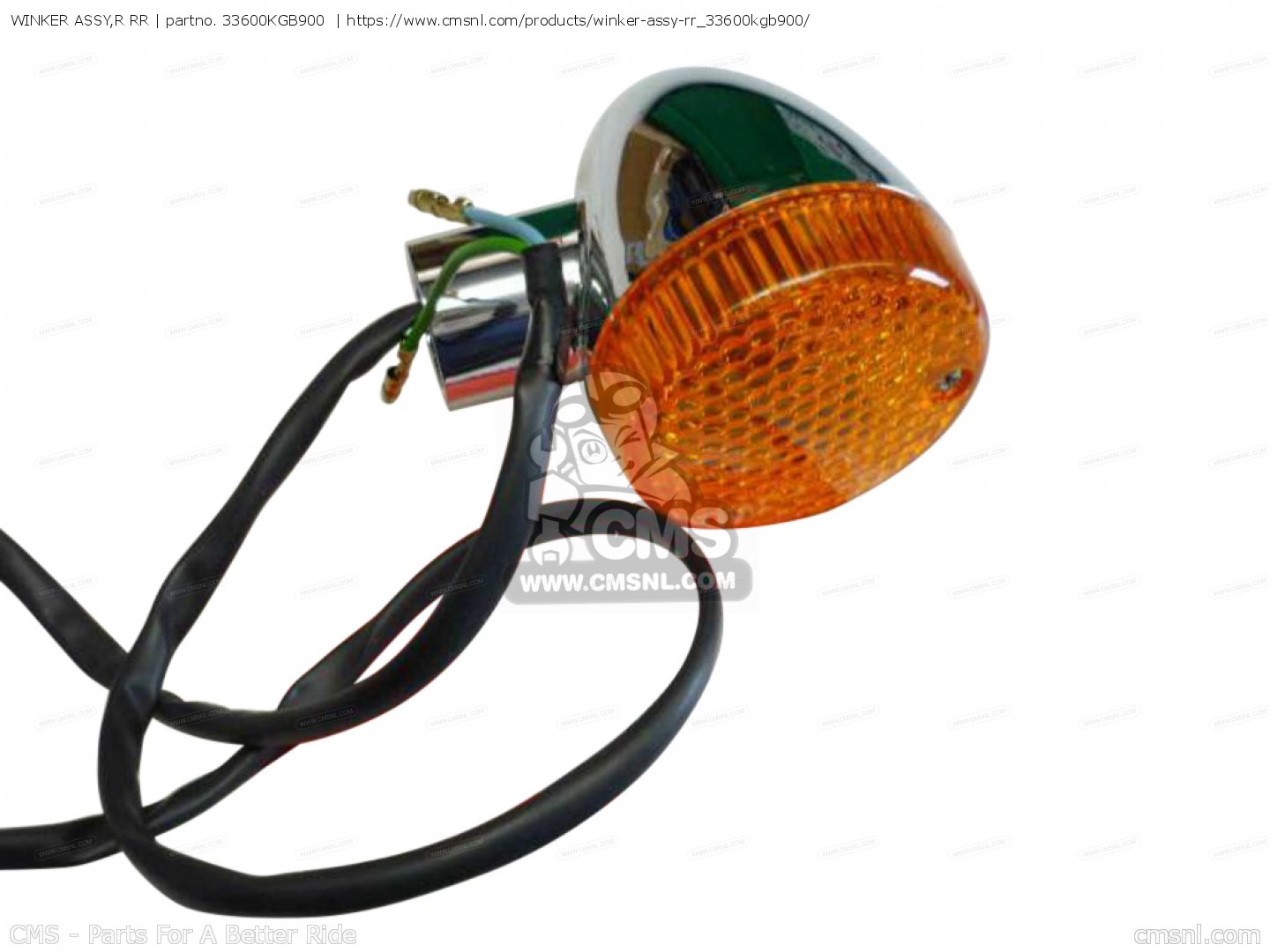 33600KGB900: WINKER ASSY,R RR Honda - buy the 33600-KGB-900 at CMSNL