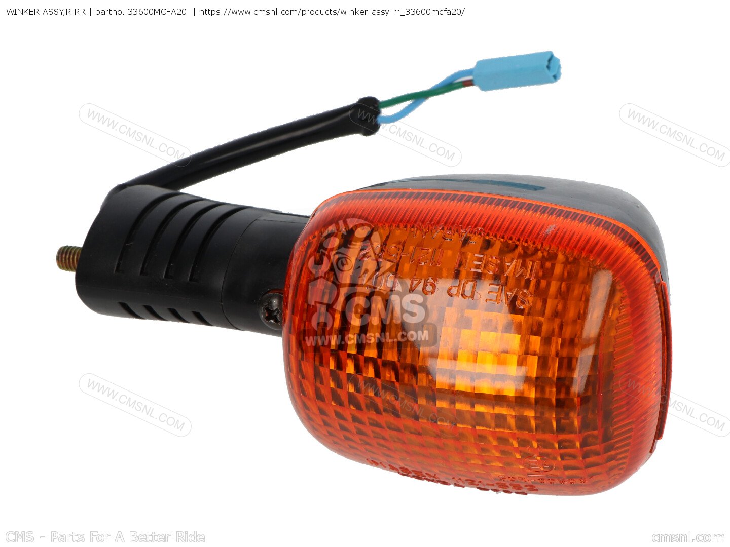 33600MCFA20: WINKER ASSY,R RR Honda - buy the 33600-MCF-A20 at CMSNL