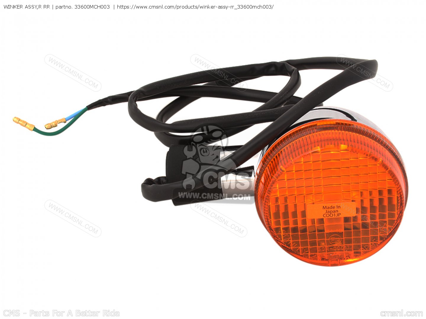 33600MCH003: WINKER ASSY,R RR Honda - buy the 33600-MCH-003 at CMSNL