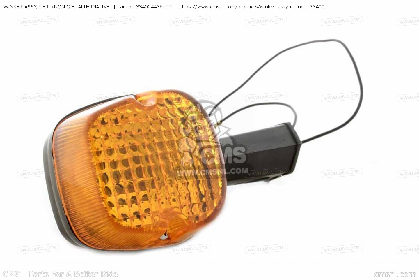 WINKER ASSY,R.FR. for CB250N 1981 (B) ENGLAND - order at CMSNL