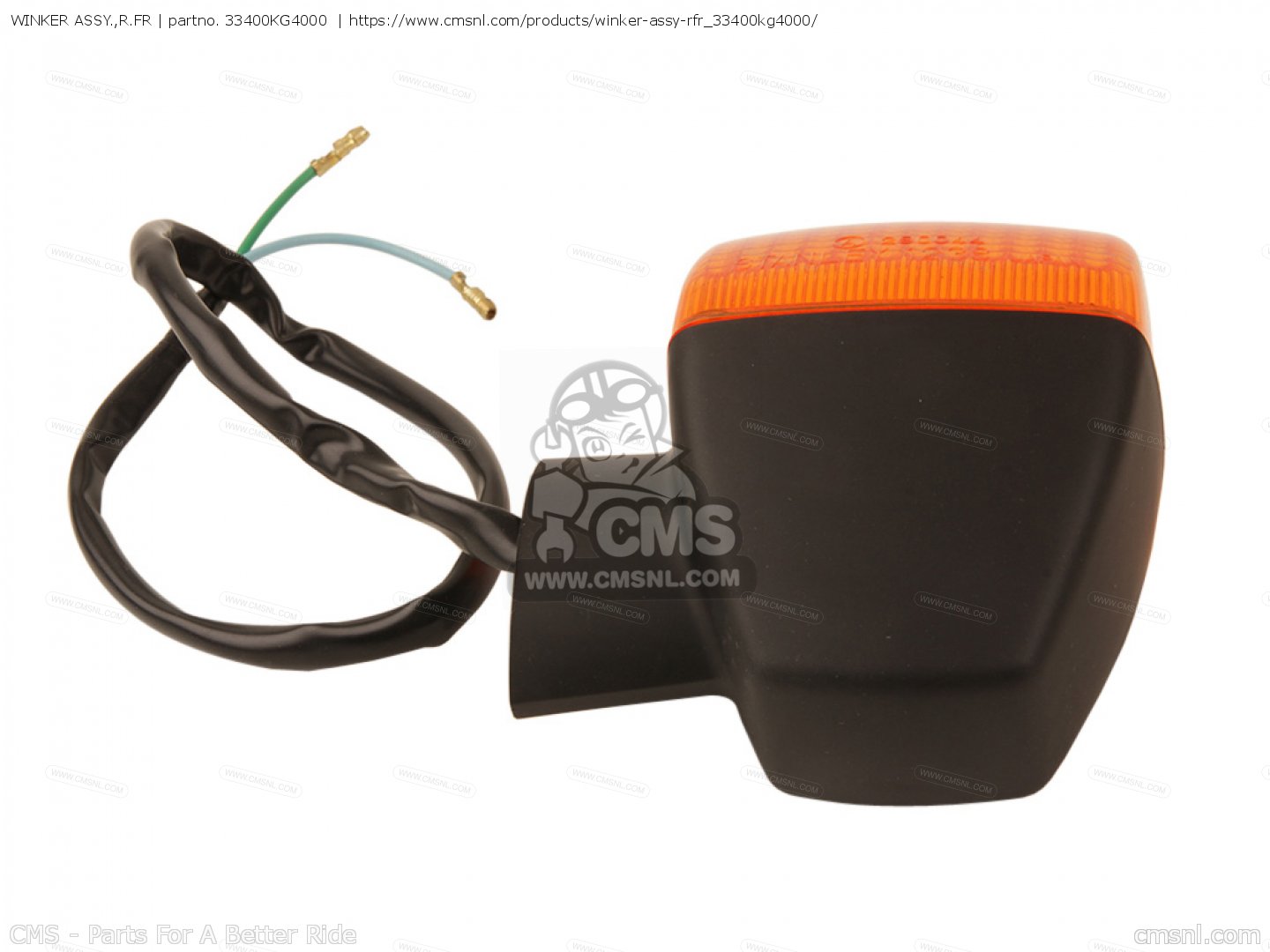 33400KG4000: WINKER ASSY.,R.FR Honda - buy the 33400-KG4-000 at CMSNL
