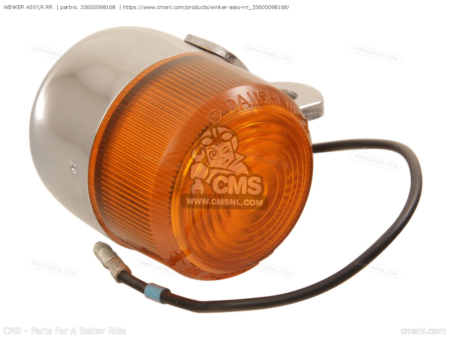 33600098168: WINKER ASSY,R.RR. Honda - buy the 33600-098-168 at CMSNL