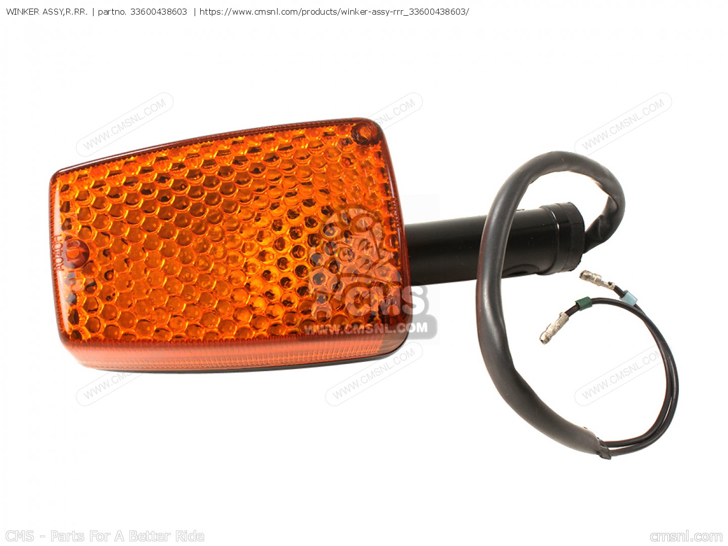 33600438603: WINKER ASSY,R.RR. Honda - buy the 33600-438-603 at CMSNL