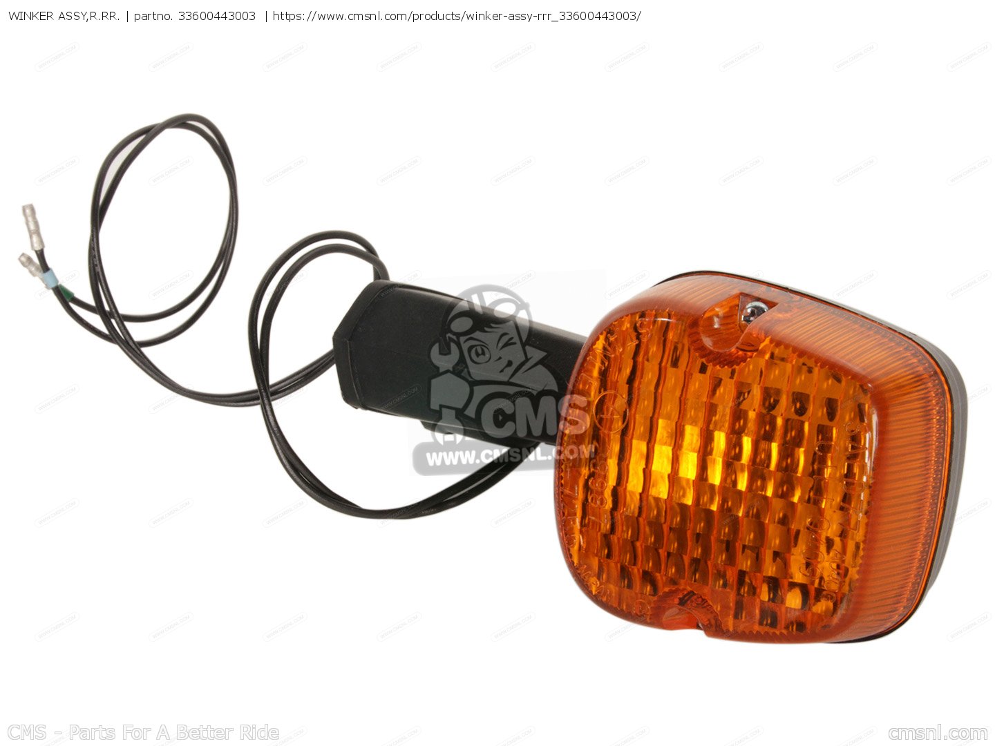 33600443003: WINKER ASSY,R.RR. Honda - buy the 33600-443-003 at CMSNL