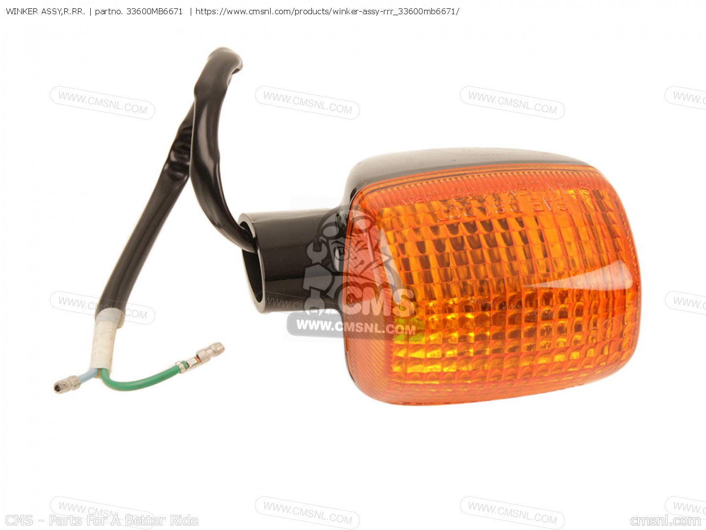 33600MB6671: WINKER ASSY,R.RR. Honda - buy the 33600-MB6-671 at CMSNL