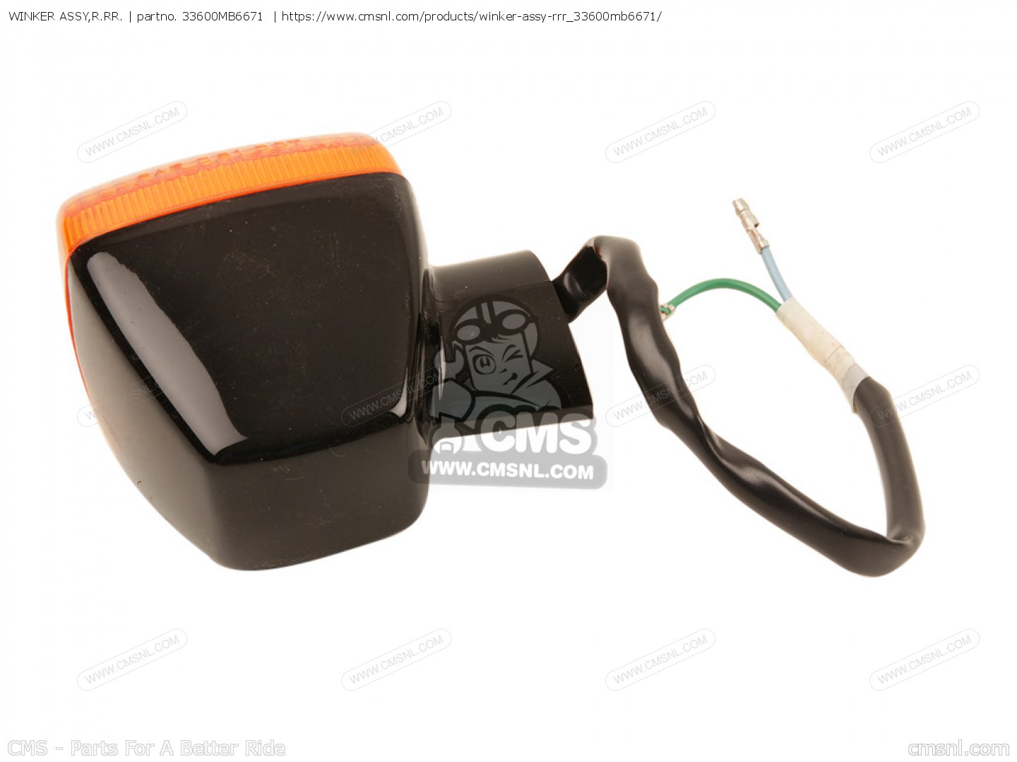 33600MB6671: WINKER ASSY,R.RR. Honda - buy the 33600-MB6-671 at CMSNL