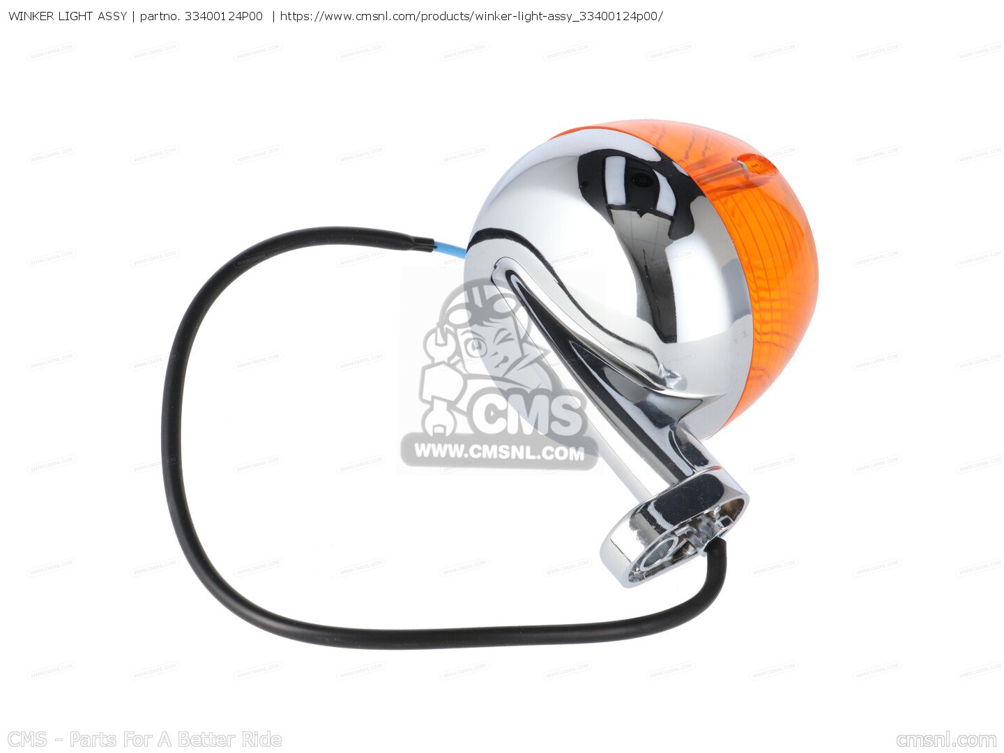 33400124P00: WINKER LIGHT ASSY Honda - buy the 33400-124-P00 at CMSNL