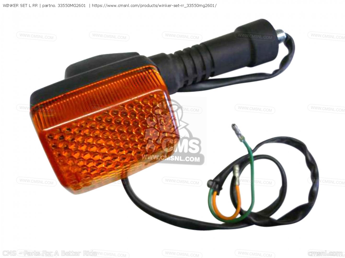 33550MG2601: WINKER SET L RR Honda - buy the 33550-MG2-601 at CMSNL