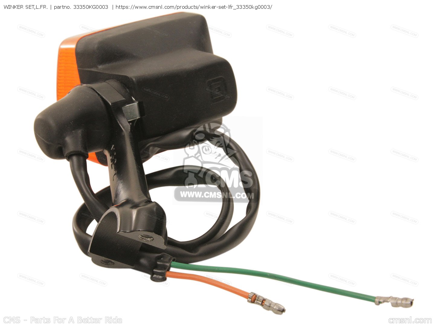 33350KG0003: WINKER SET,L.FR. Honda - buy the 33350-KG0-003 at CMSNL