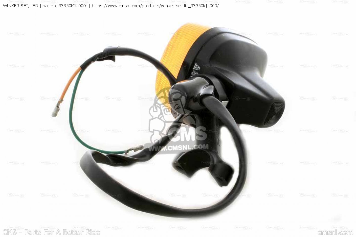 33350KJ1000: WINKER SET,L.FR Honda - buy the 33350-KJ1-000 at CMSNL