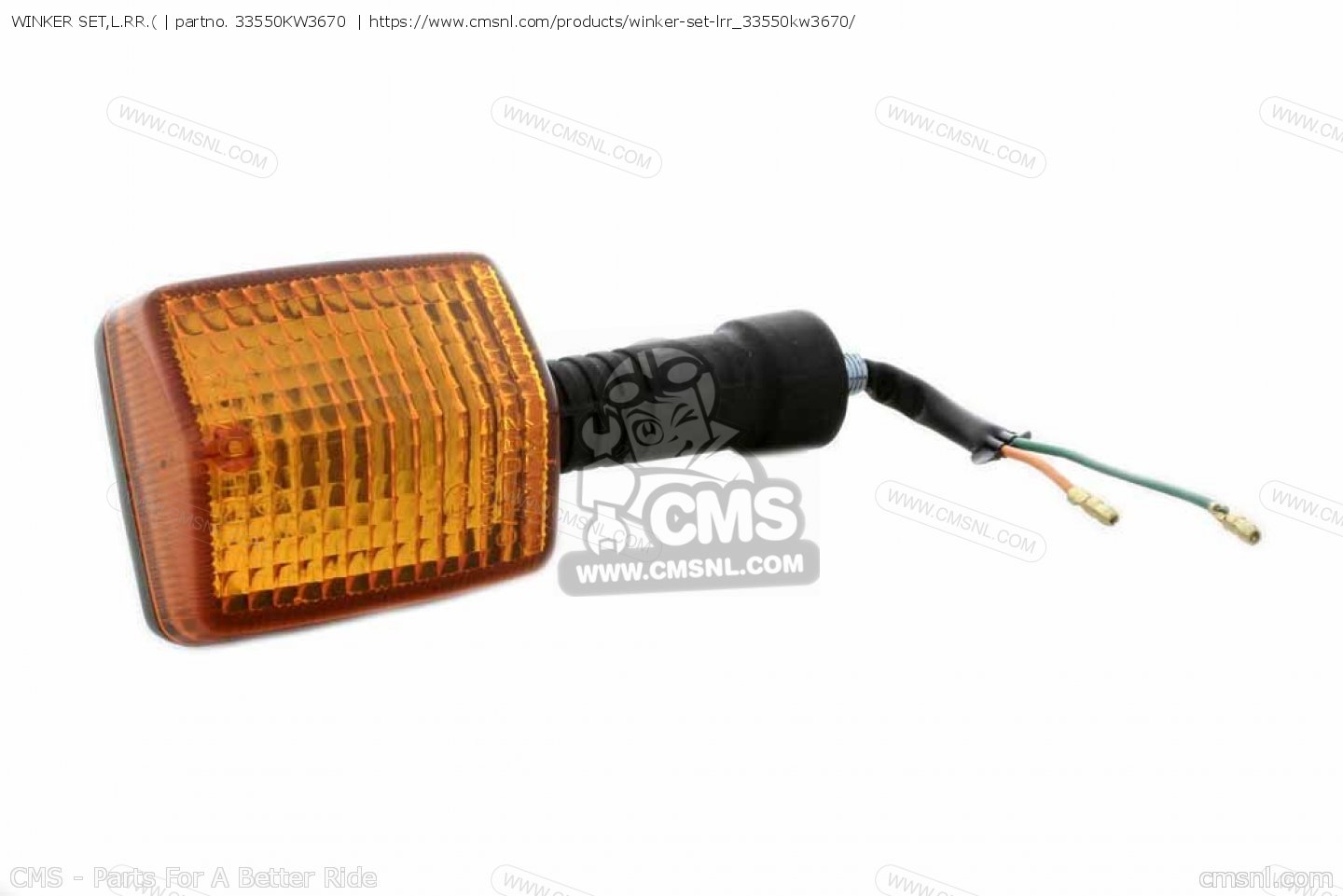 33550KW3670: WINKER SET,L.RR.( Honda - buy the 33550-KW3-670 at CMSNL