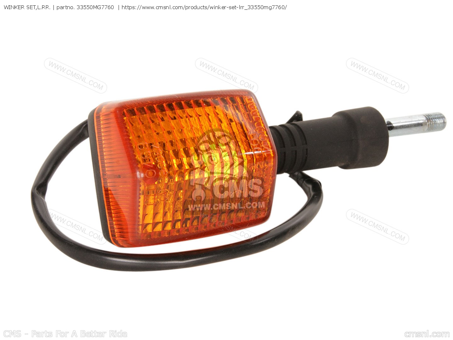 33550MG7760: Winker Set,l.rr. Honda - buy the 33550-MG7-760 at CMSNL