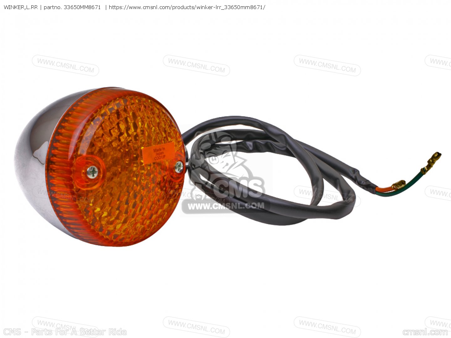 33650MM8671: WINKER,L.RR Honda - buy the 33650-MM8-671 at CMSNL