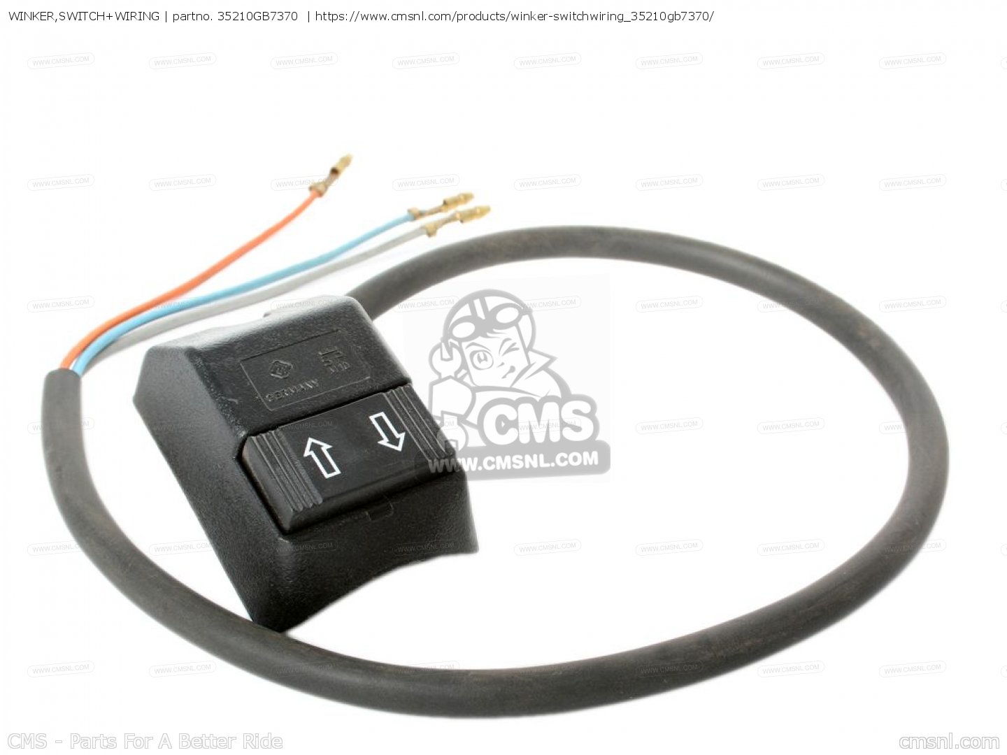 WINKER,SWITCH+WIRING for PA50CVLCS-NL 1982 - order at CMSNL