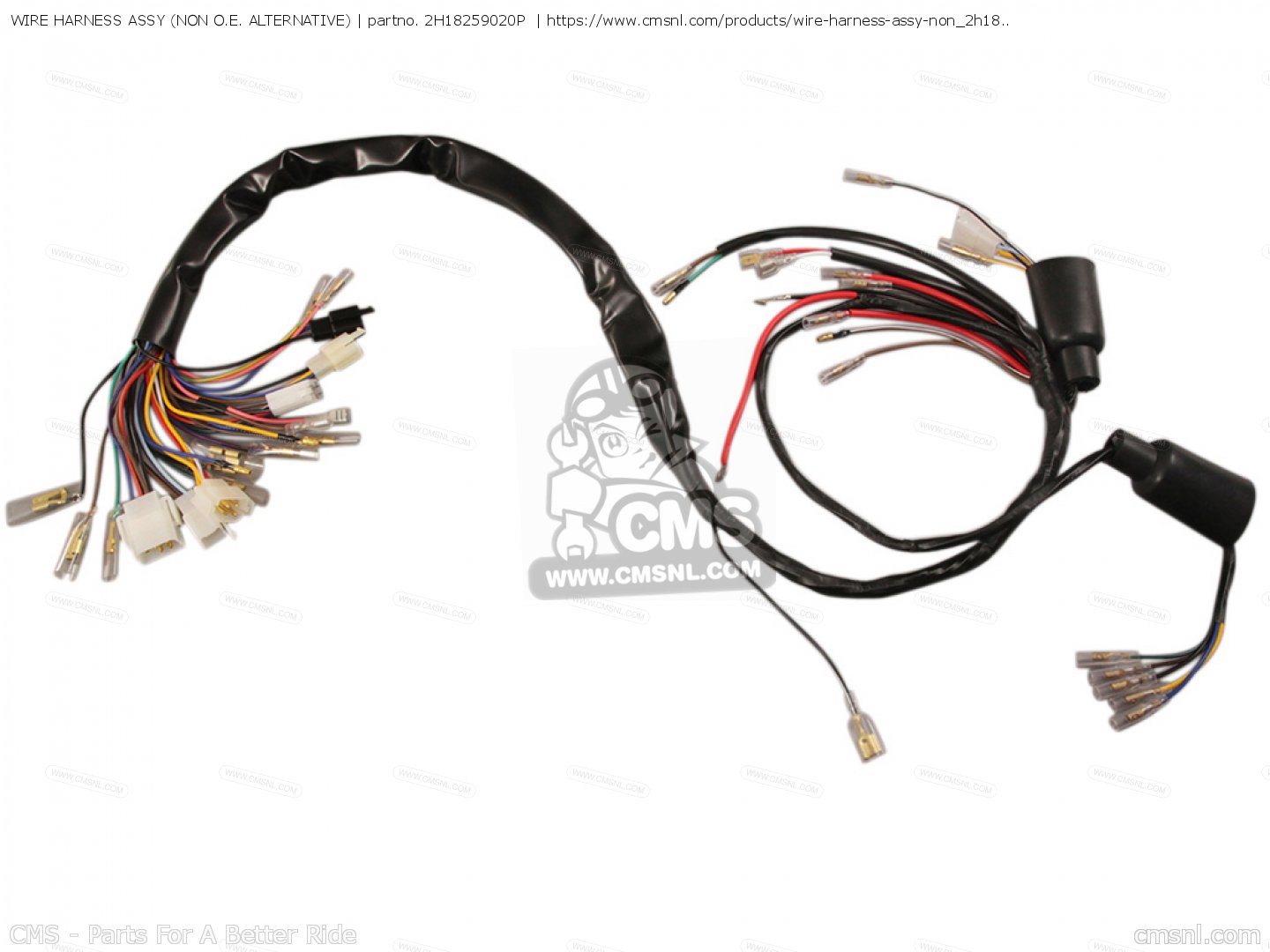 2H18259020P: WIRE HARNESS ASSY (NON O.E. ALTERNATIVE) Yamaha - buy the 2H1-82590-20P at CMSNL