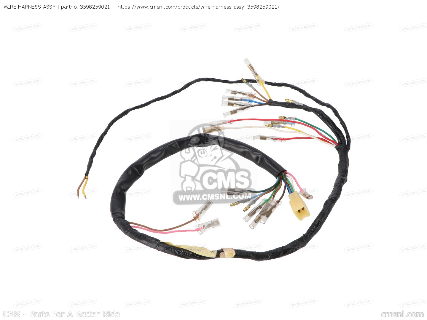 3598259021: Wire Harness Assy Yamaha - buy the 359-82590-21-00 at CMSNL