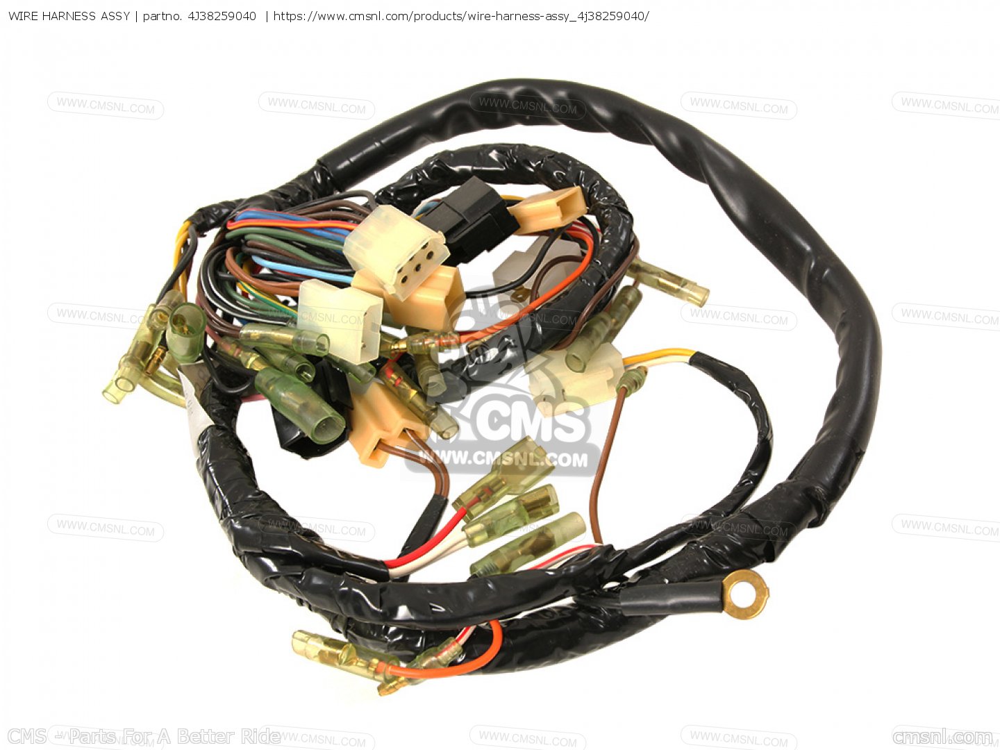 4J38259040: Wire Harness Assy Yamaha - buy the 4J3-82590-40 at CMSNL