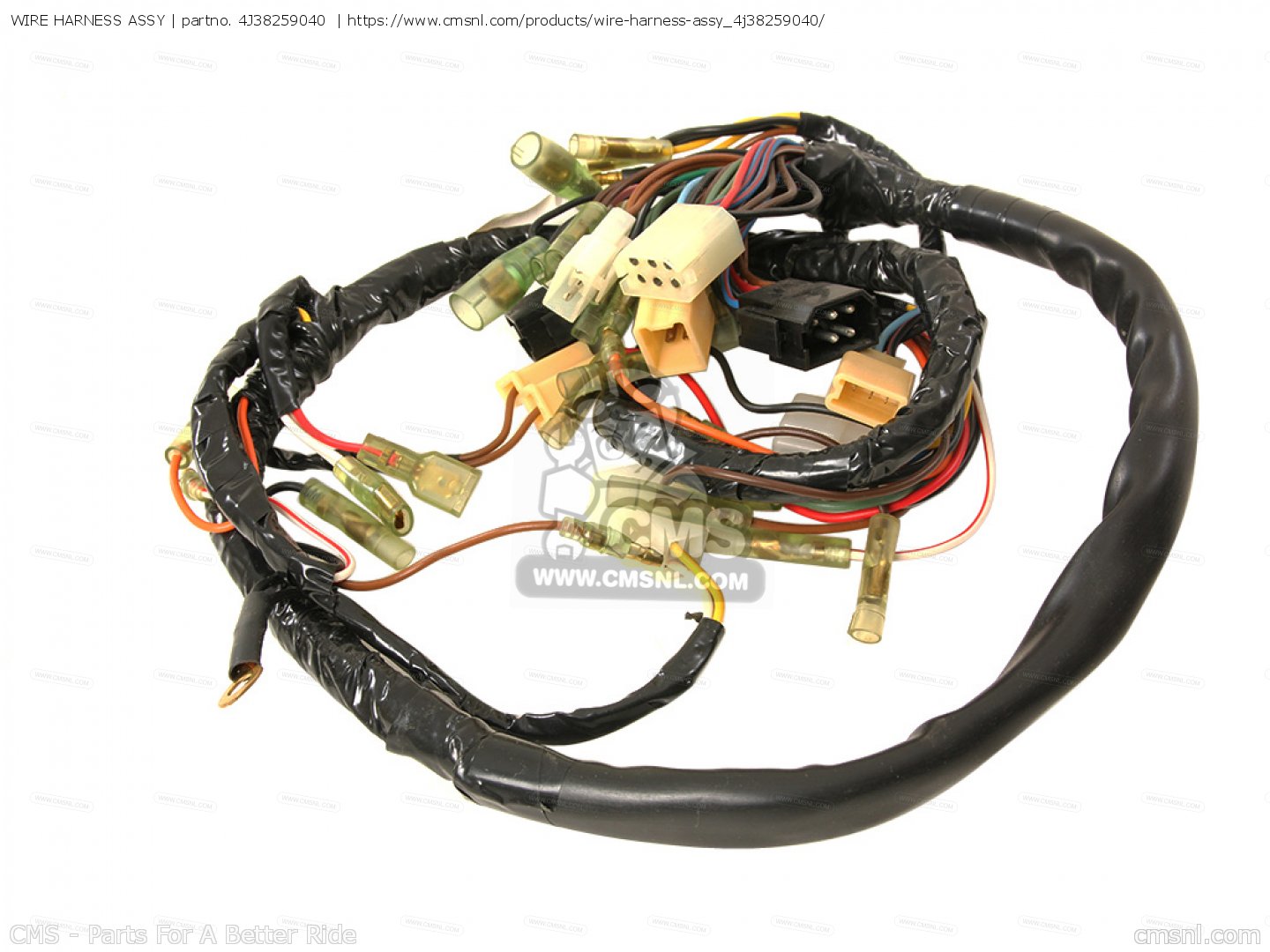 4J38259040: Wire Harness Assy Yamaha - buy the 4J3-82590-40 at CMSNL