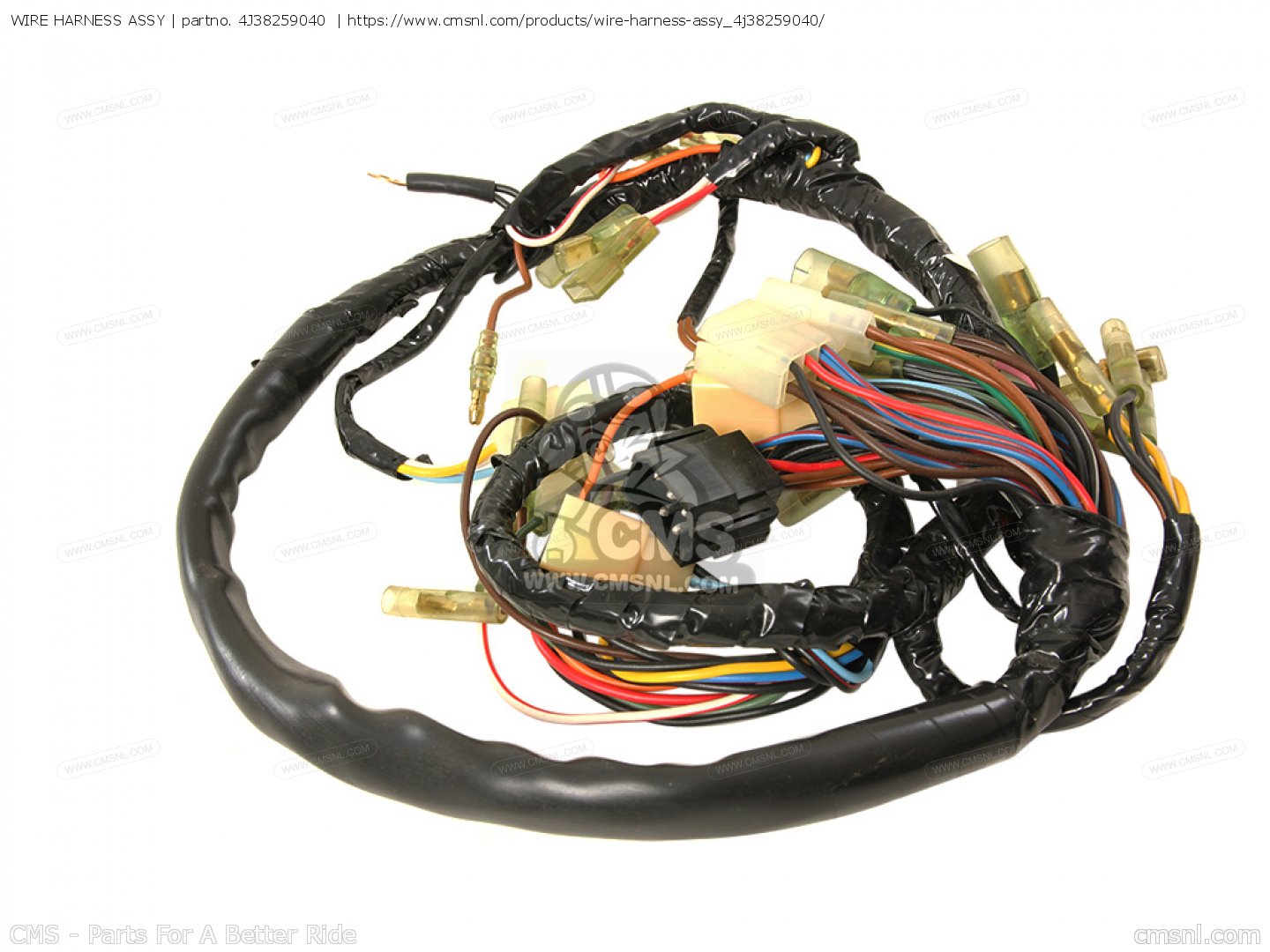 4J38259040: Wire Harness Assy Yamaha - buy the 4J3-82590-40 at CMSNL