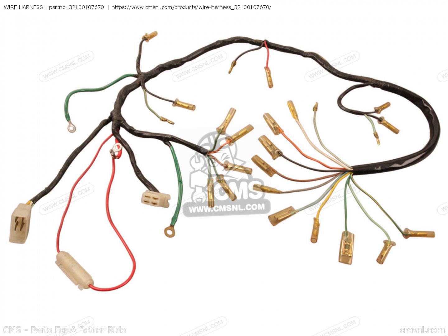 32100107670: WIRE HARNESS Honda - buy the 32100-107-670 at CMSNL