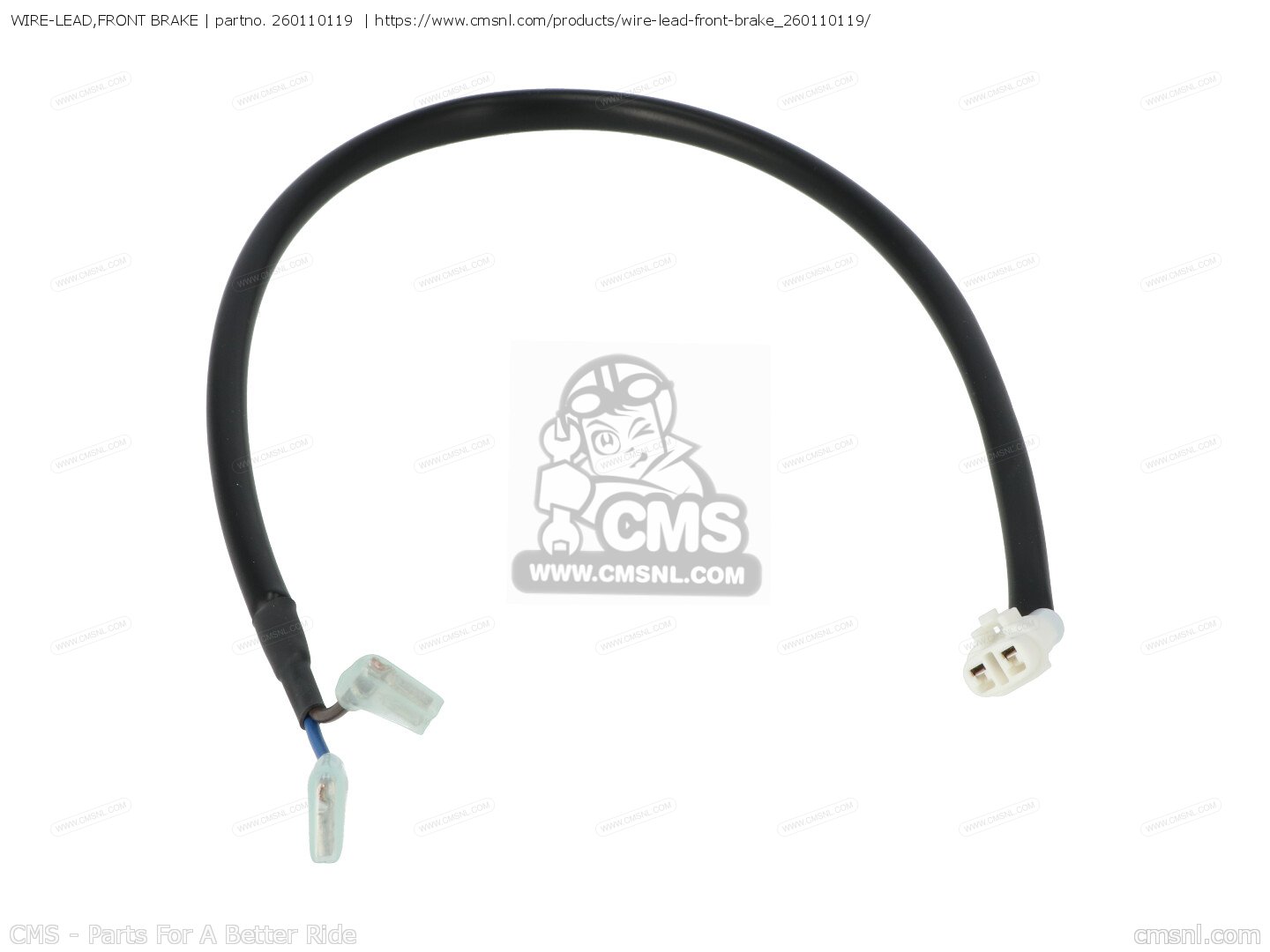 260110119: Wire-lead,front Brake Kawasaki - buy the 26011-0119 at CMSNL