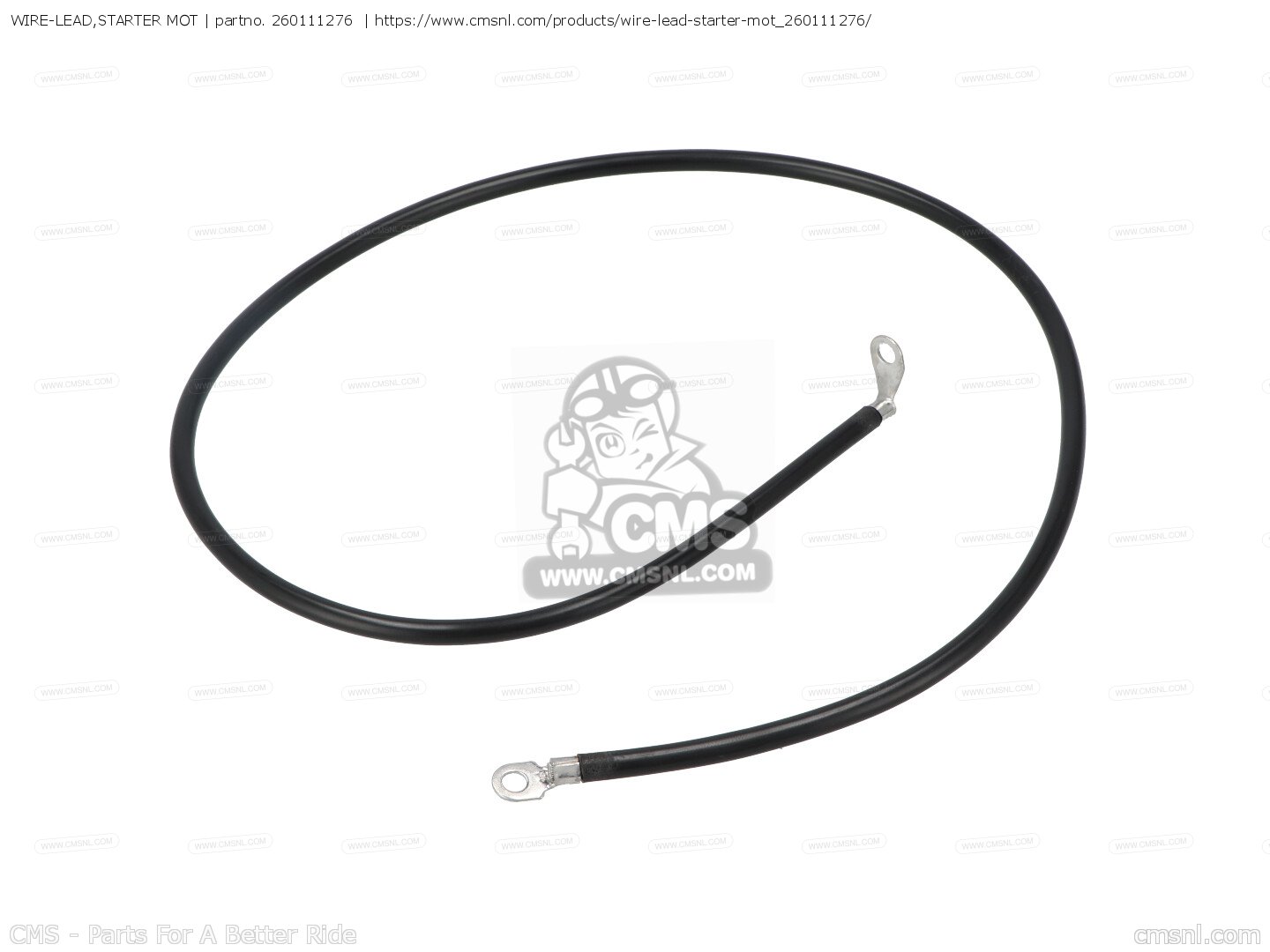 260111276: Wire-lead,starter Mot Kawasaki - buy the 26011-1276 at CMSNL