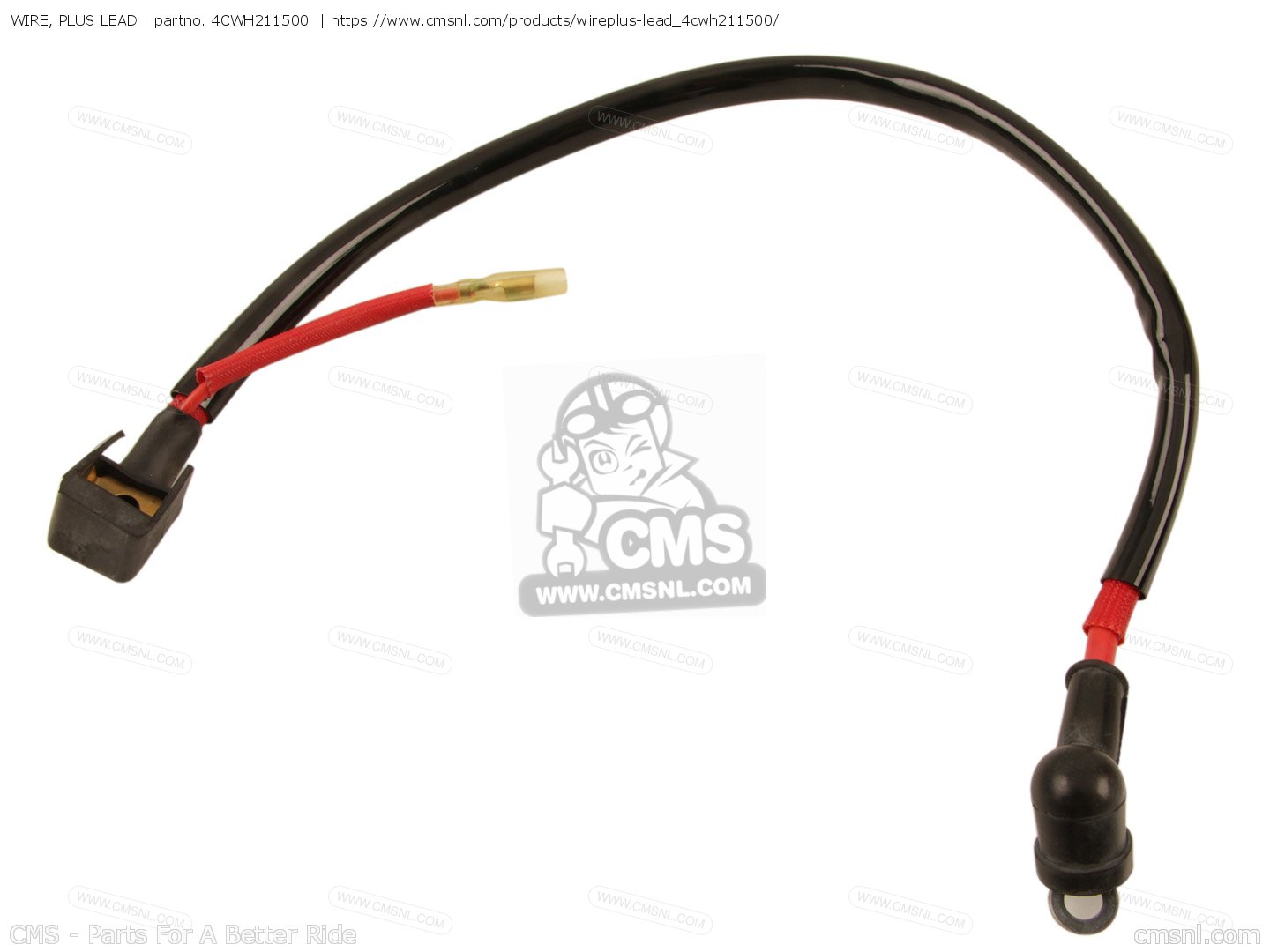 4CWH211500: WIRE, PLUS LEAD Yamaha - buy the 4CW-H2115-00-00 at CMSNL
