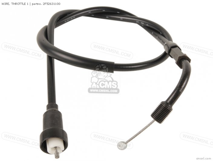 2F52631100: WIRE, THROTTLE 1 Yamaha - buy the 2F5-26311-00-00 at CMSNL