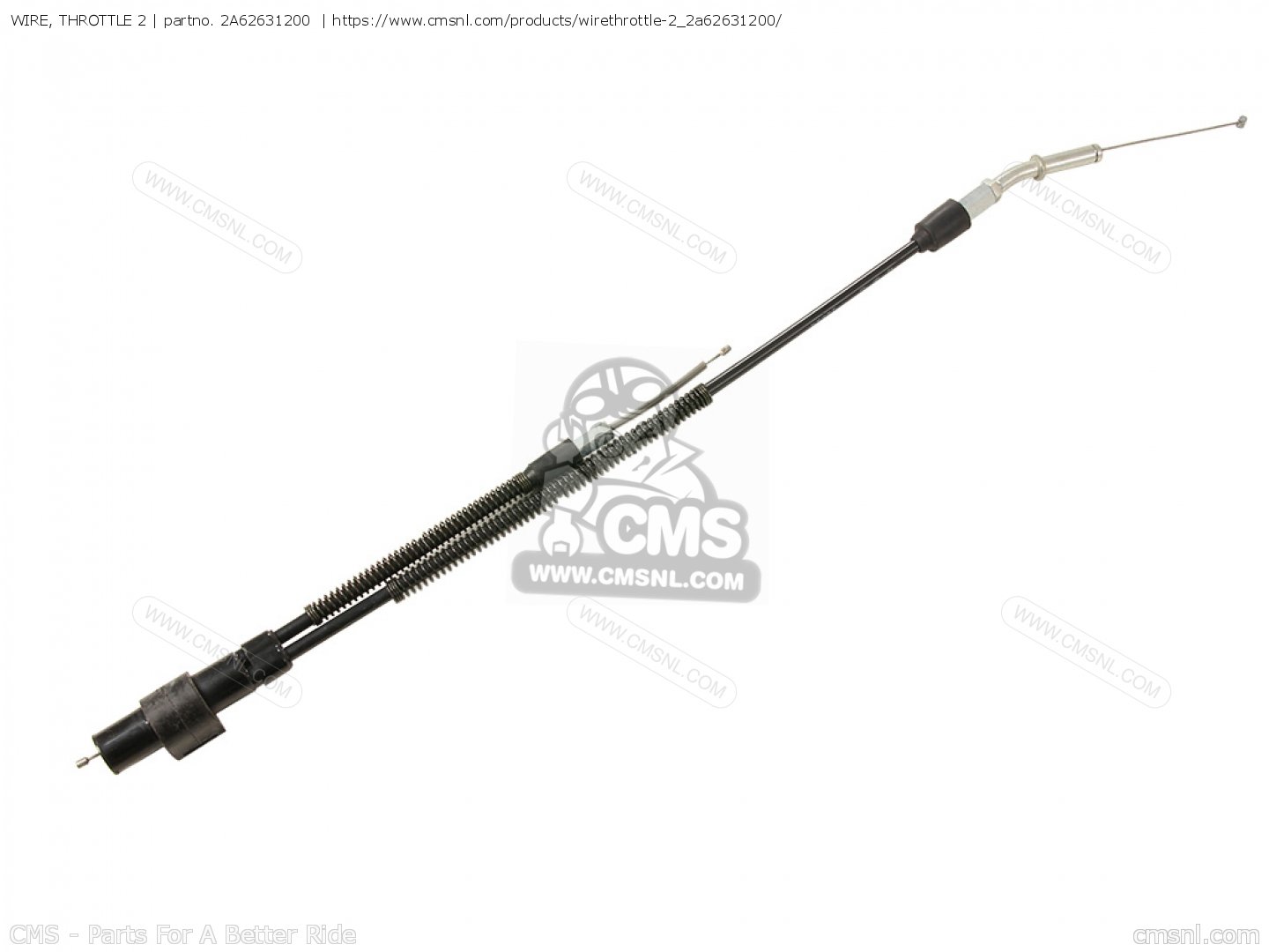 2A62631200: WIRE, THROTTLE 2 Yamaha - buy the 2A6-26312-00-00 at CMSNL