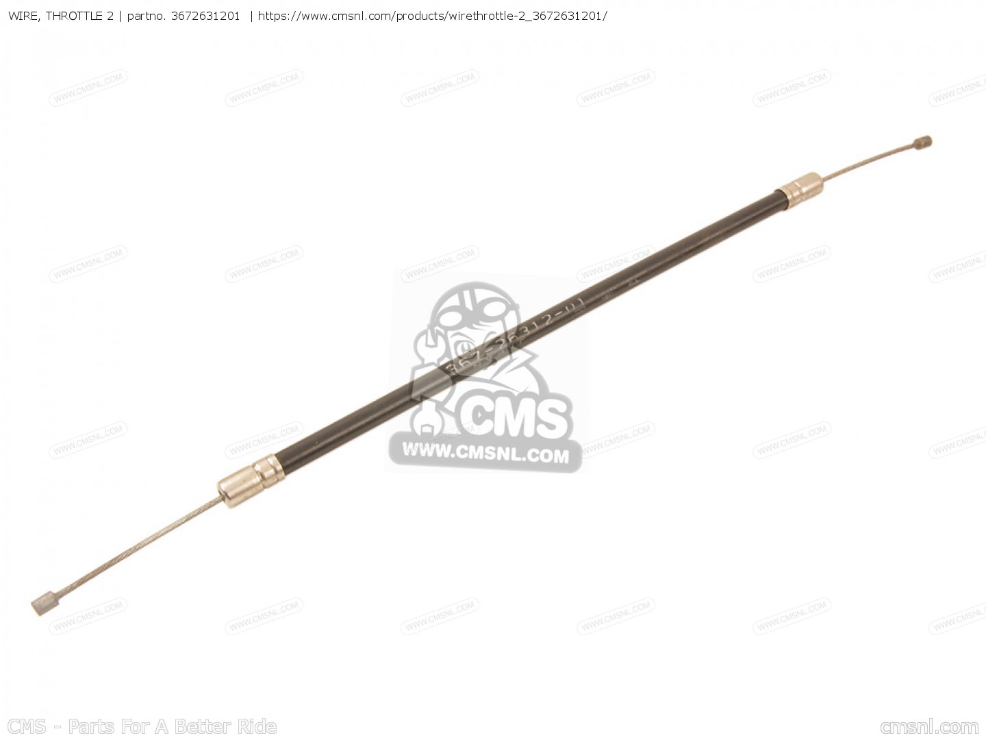3672631201: WIRE, THROTTLE 2 Yamaha - buy the 367-26312-01-00 at CMSNL