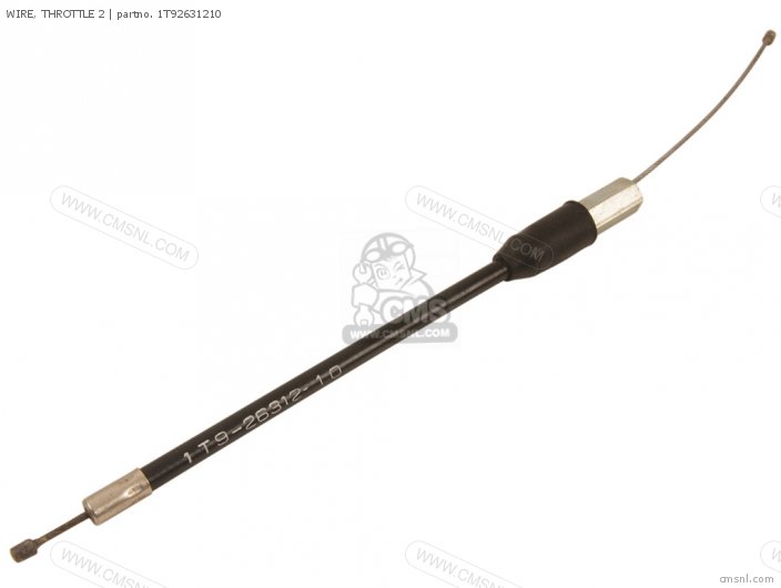 1T92631210: WIRE, THROTTLE 2 Yamaha - buy the 1T9-26312-10-00 at CMSNL