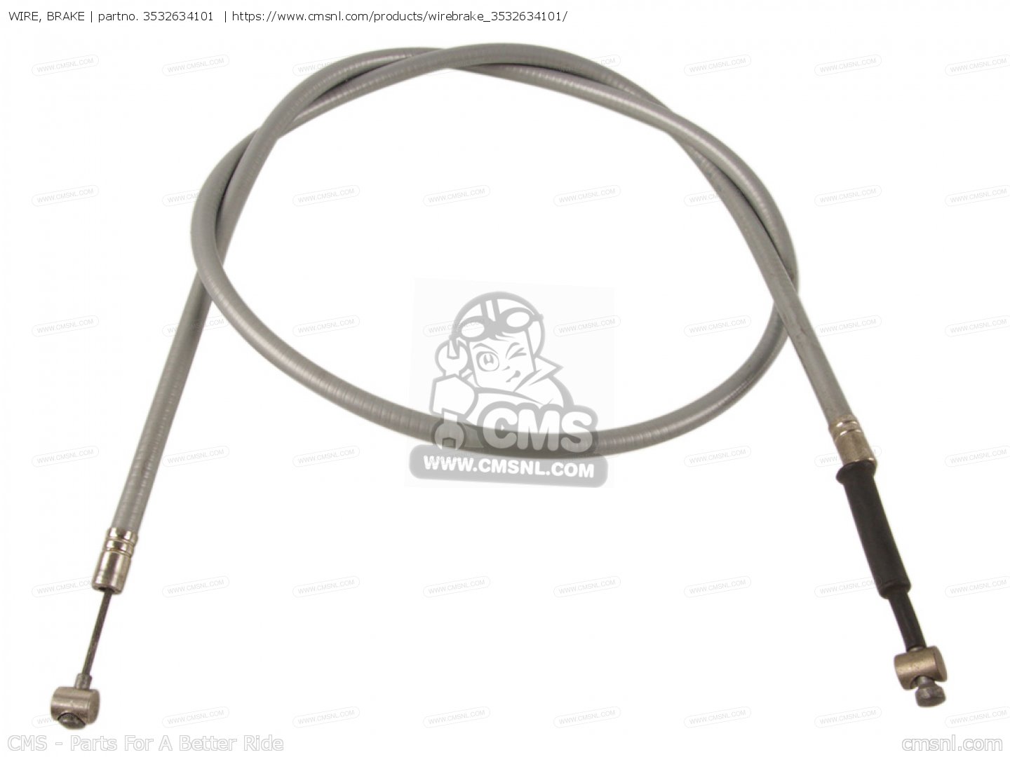 3532634101: Wire, Brake Yamaha - buy the 353-26341-01 at CMSNL