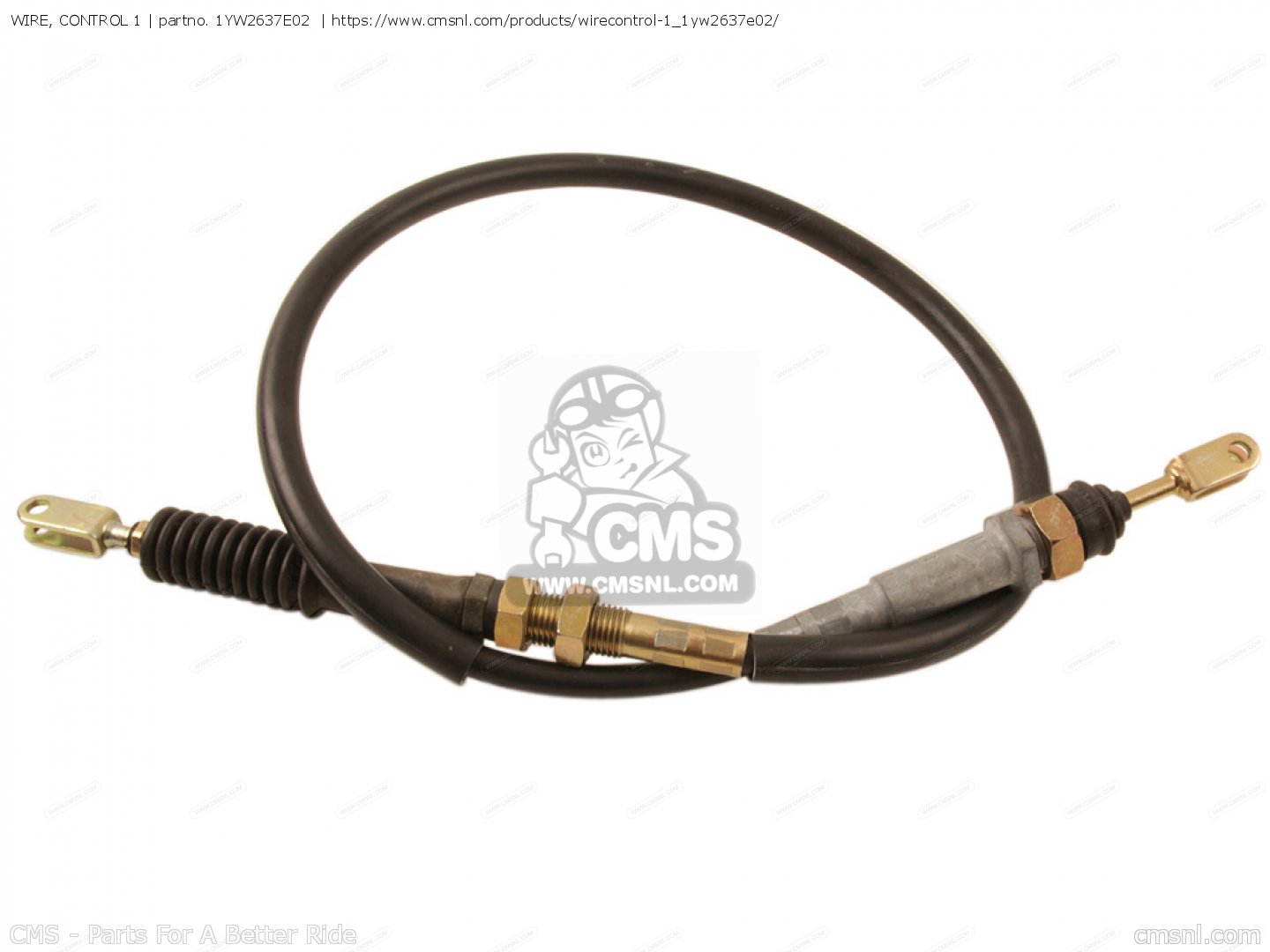 1YW2637E02: Wire, Control 1 Yamaha - buy the 1YW-2637E-02-00 at CMSNL