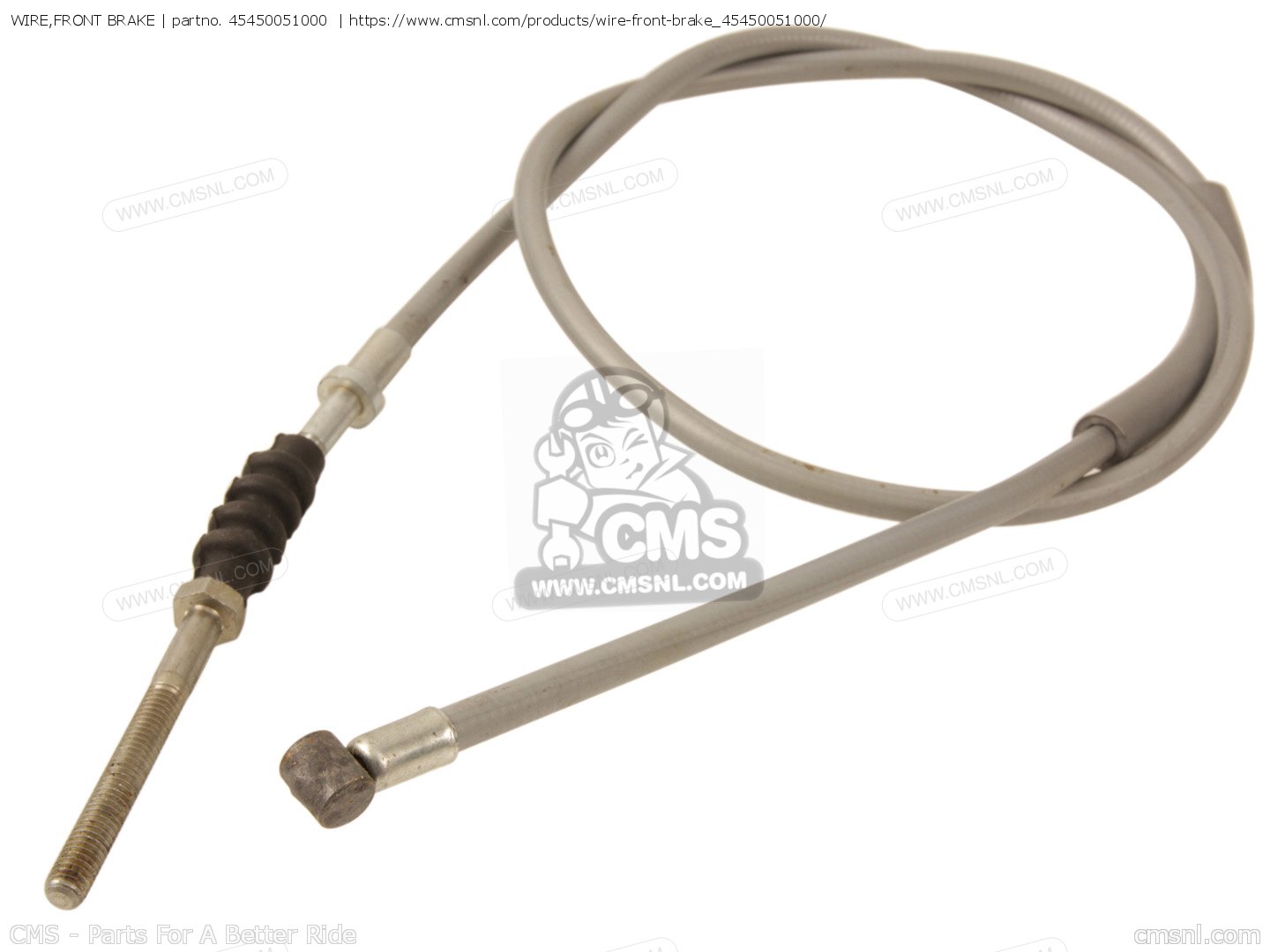 45450051000: Wire,front Brake Honda - buy the 45450-051-000 at CMSNL