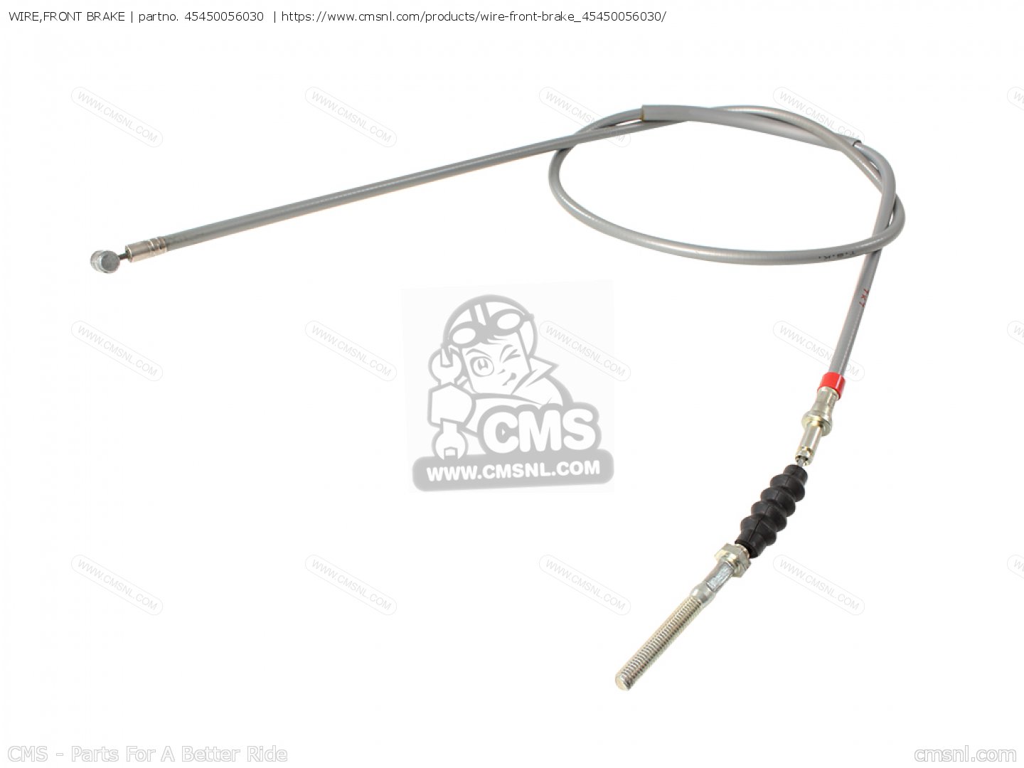 45450056030: WIRE,FRONT BRAKE Honda - buy the 45450-056-030 at CMSNL