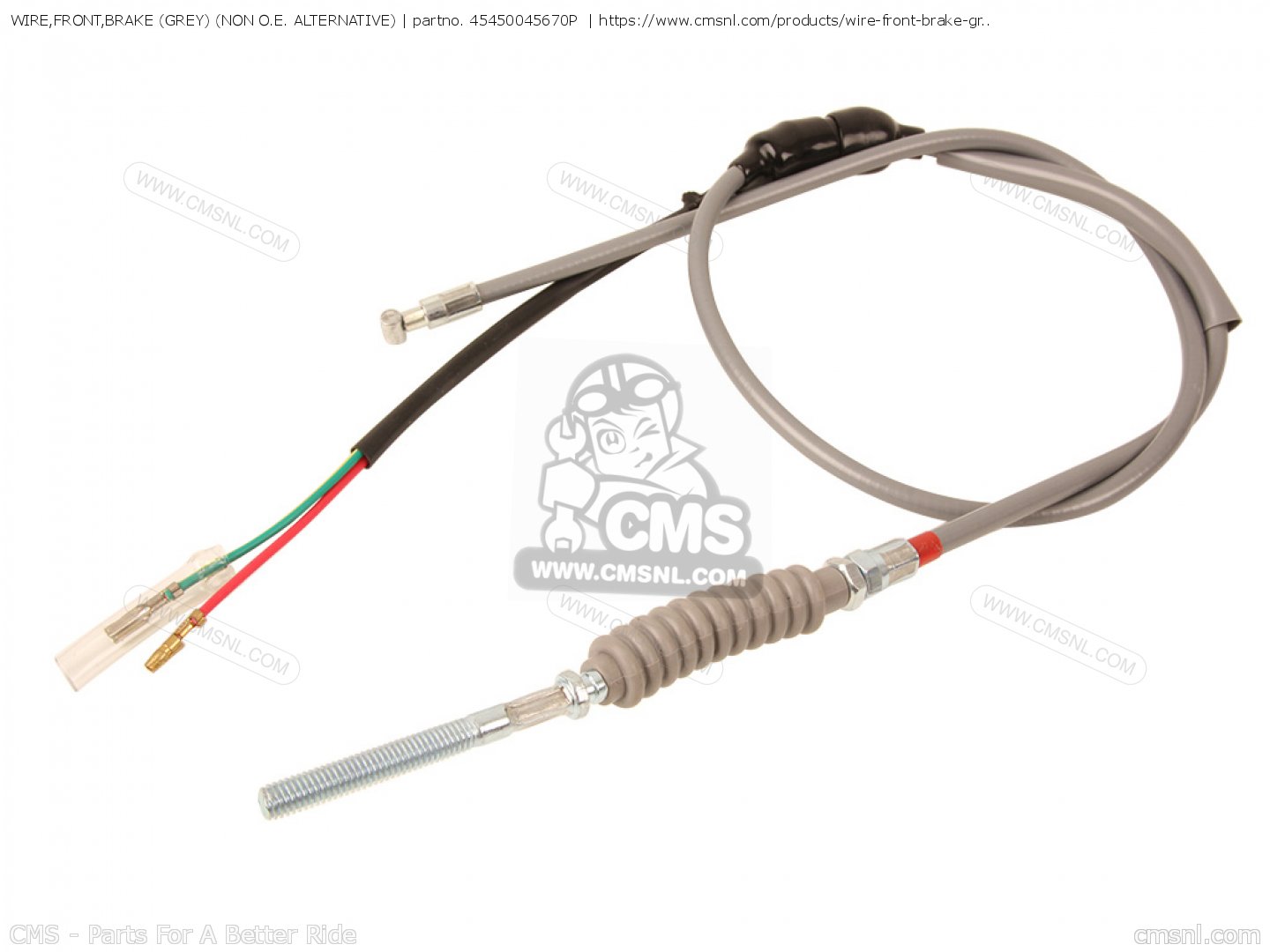 WIRE,FRONT,BRAKE (GREY) (NON O.E. ALTERNATIVE) for Honda - order at CMSNL